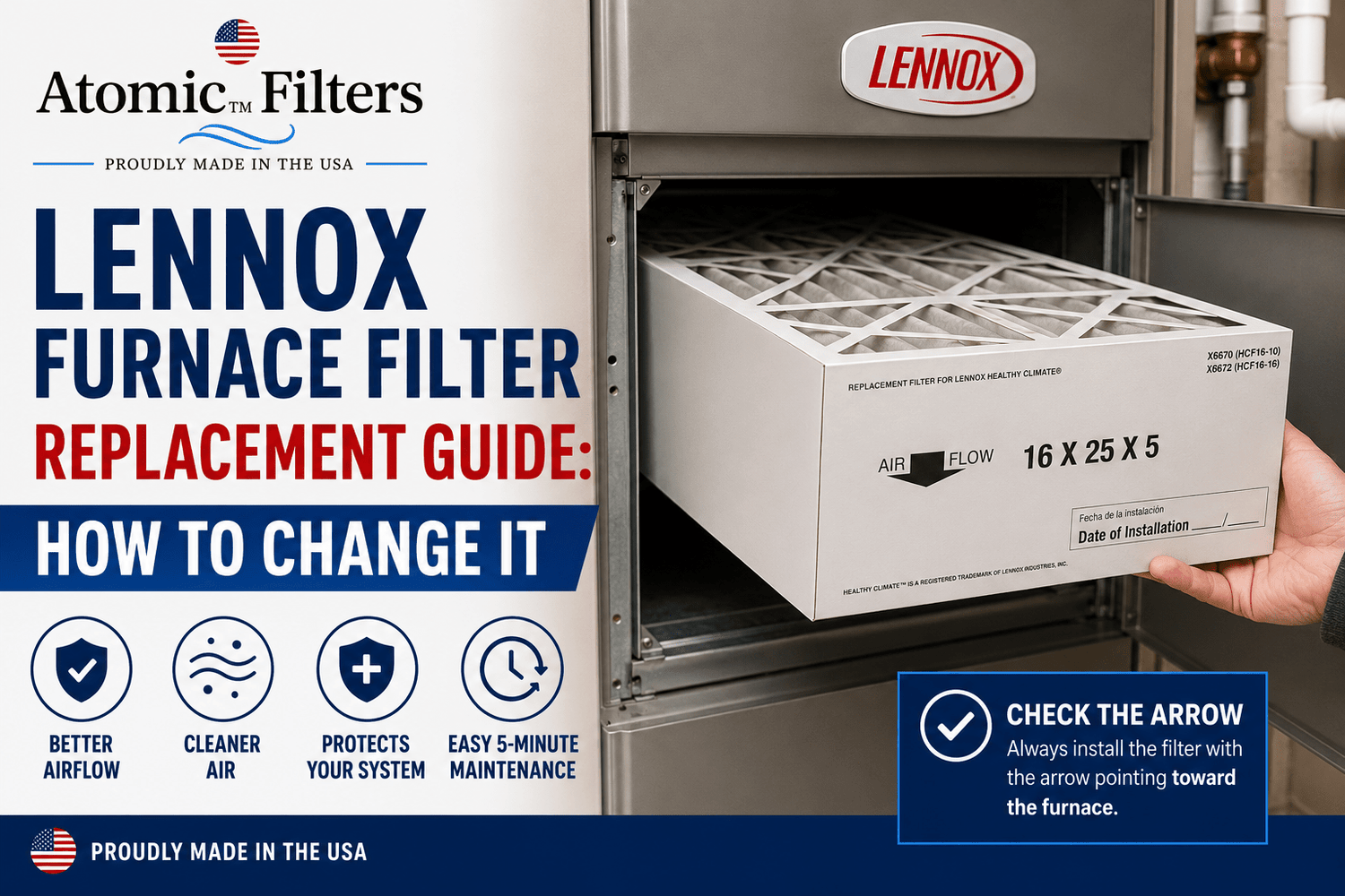 Lennox Furnace Filter Replacement Guide: How to Change It – Atomic Filters